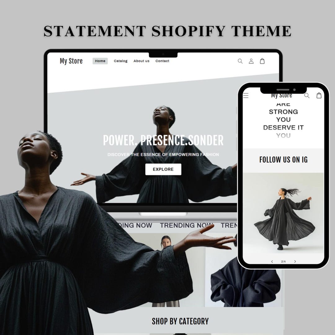 Fashion Shopify Theme for Clothing, Shopify 2.0 Theme Template, Fashion ...