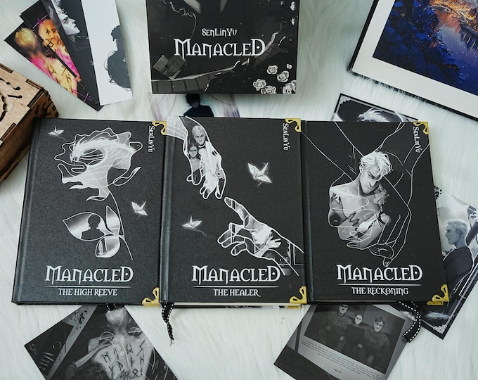 Manacled Hardcover . Set 3 Book With Box . Personalized Hardcover ...