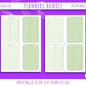 DIGITAL PLANNERS BUNDLE Printable Daily Weekly Monthly Weekly Meal Prep ...