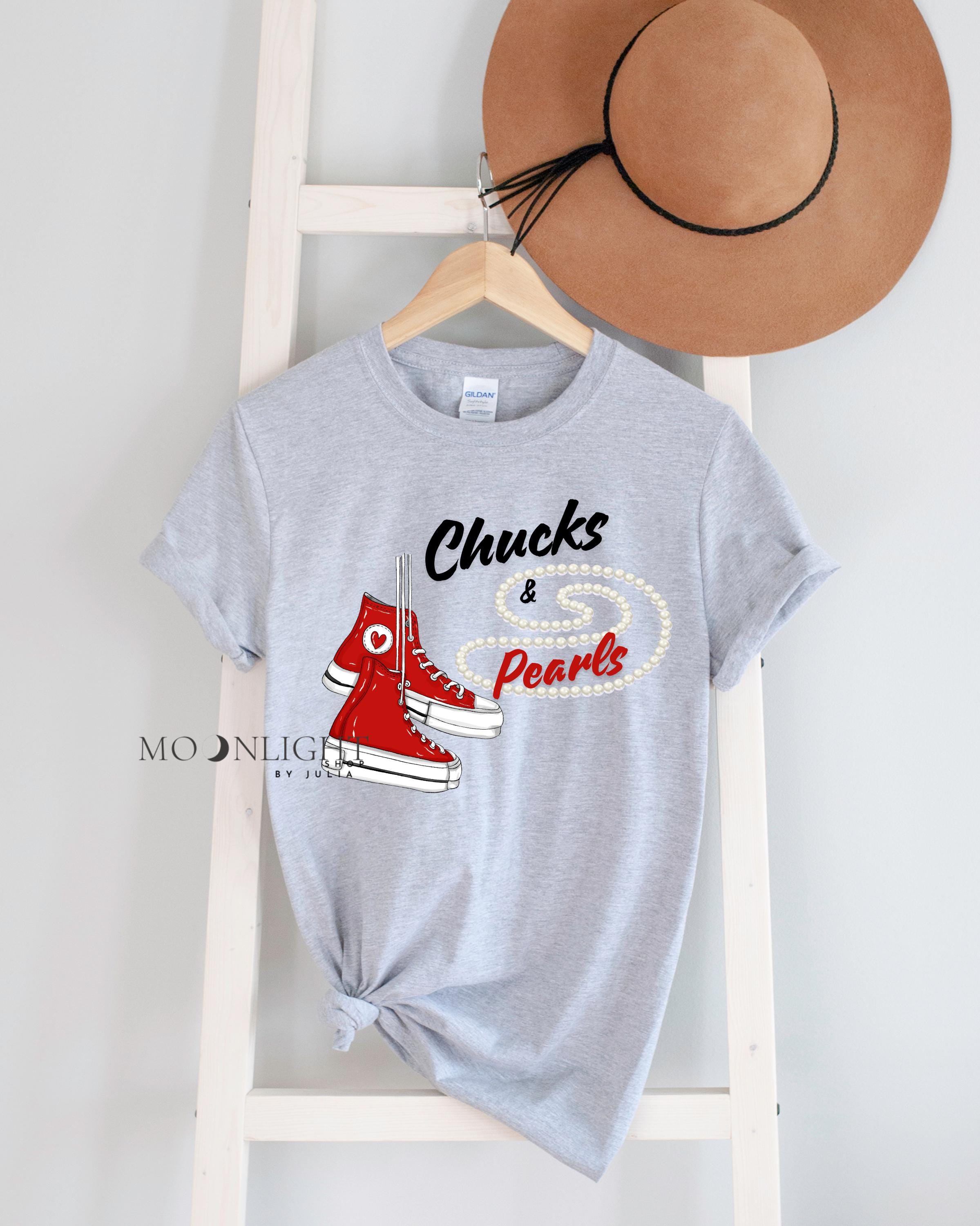 Kamala Harris 2024 Shirt, Chucks and Pearls T-shirt, Madam President Tee, Kamala Rally Shirt ...