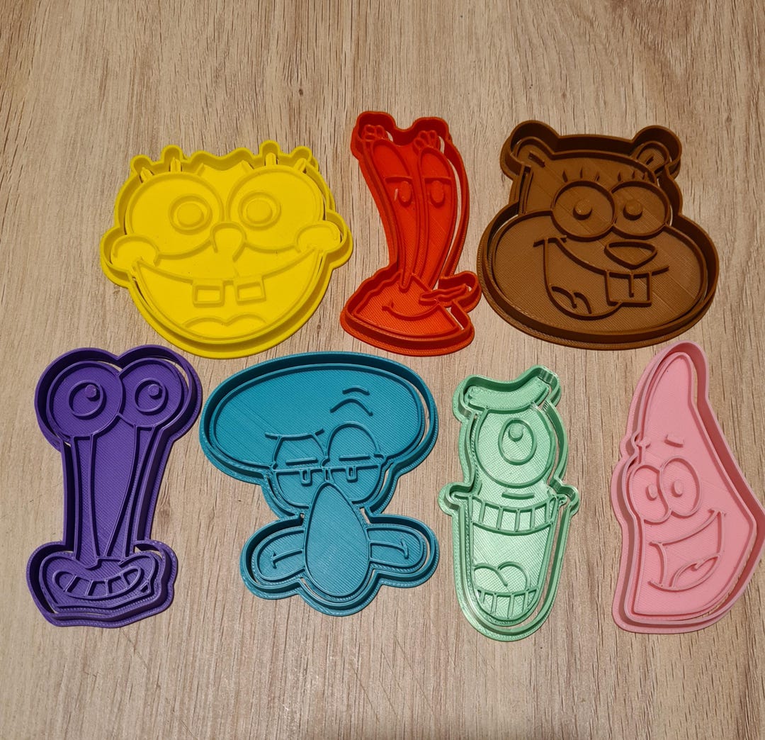 Spongebob Play Dough Cutters - Etsy