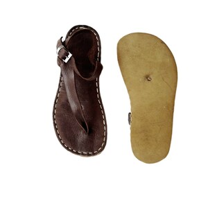 Womens Dark Brown | Grounding Sandals | Sustainable Handmade Leather ...
