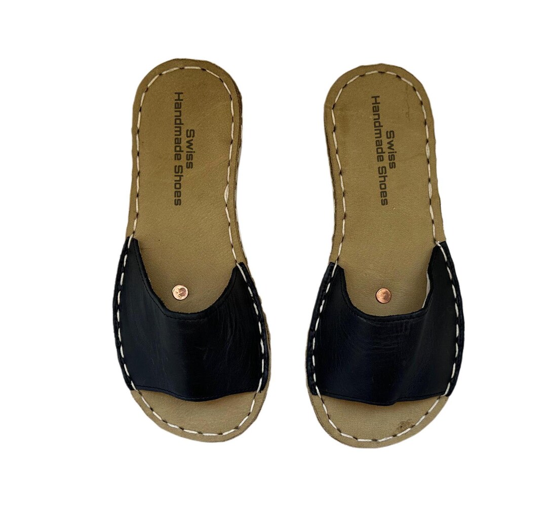 Mens Grounding Slippers | Barefoot Slippers | Black | Sustainable ...