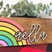 Personalized Rainbow Name Sign: Laser Cut Nursery Decor - Etsy