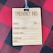 Emergency ID Tag for Kids Emergency ID Backpack or Car Seat Tag - Etsy