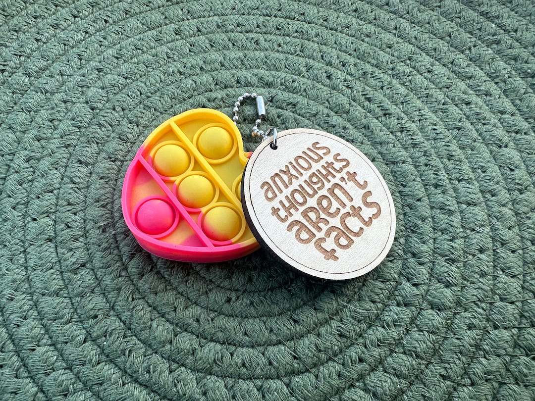 Anxious Thoughts Aren't Facts Fidget Toy | Adult Pocket Hug | Pop It ...