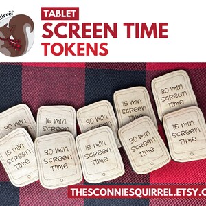 Tablet Screen Time Tokens for Kids Kids Screen Time Tokens - Etsy