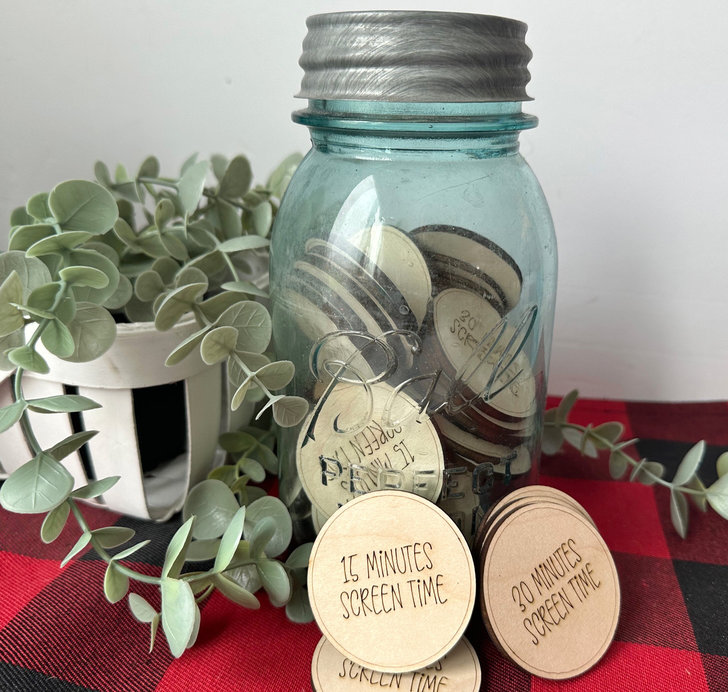 Kids Screen Time Tokens: Laser Cut Wood Activity Rewards - Etsy