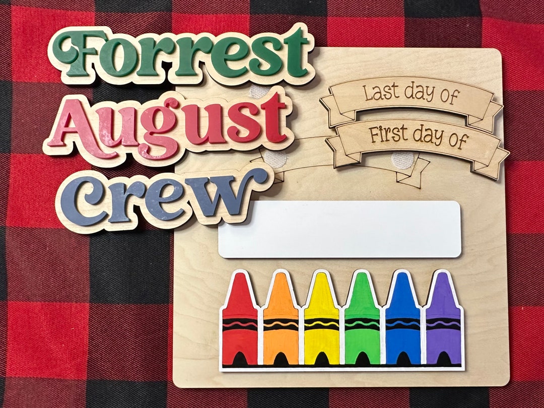 Personalized Back to School Sign With Whiteboard, Interchangeable Sign ...