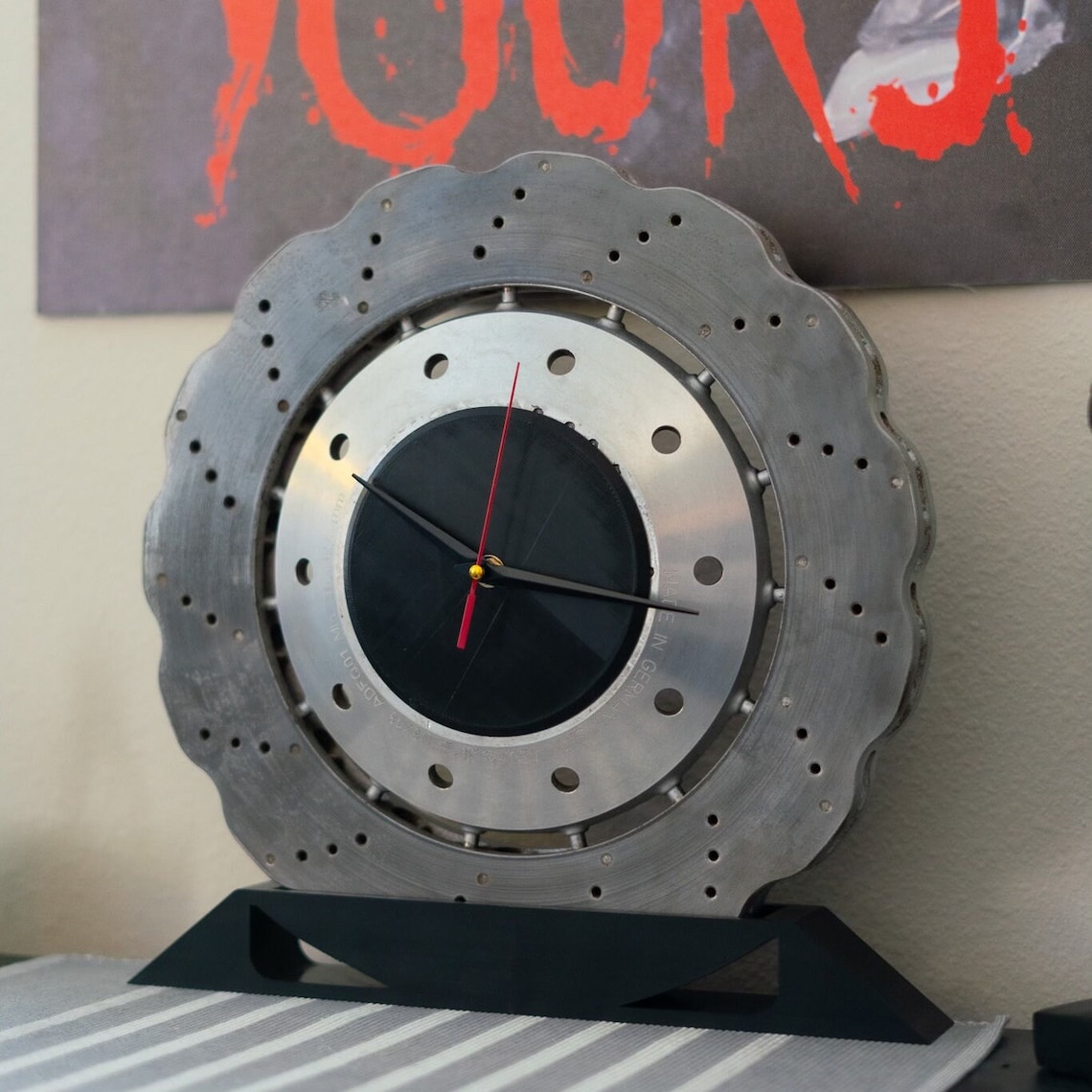 Audi R8 Racecar Brake Rotor Clock Wall Decor - Etsy