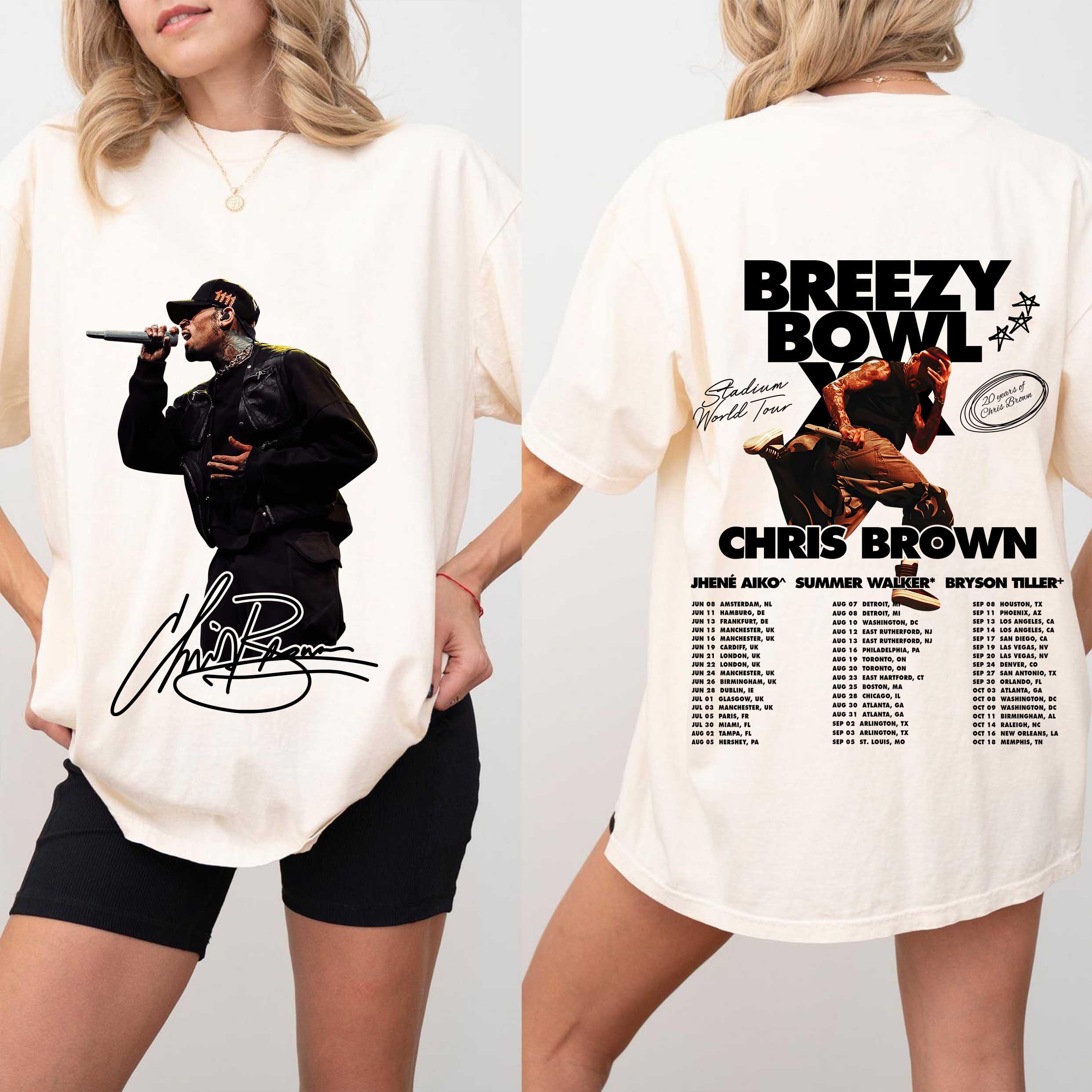 Comfort Colors Chris Brown Tour Shirt: Breezy Bowl XX - Etsy