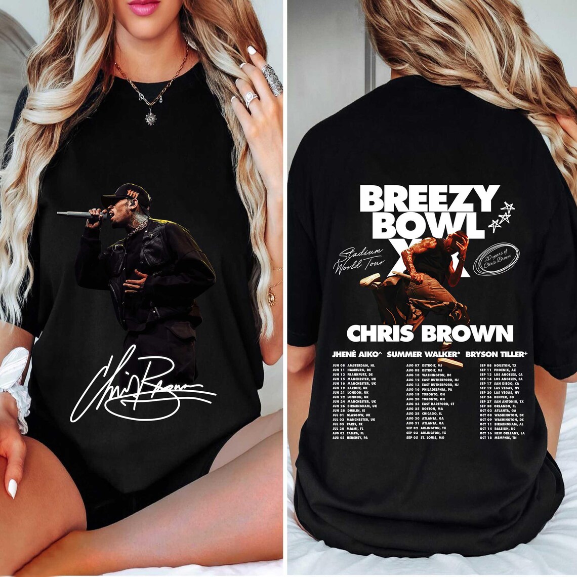 Comfort Colors Chris Brown Tour Shirt: Breezy Bowl XX - Etsy