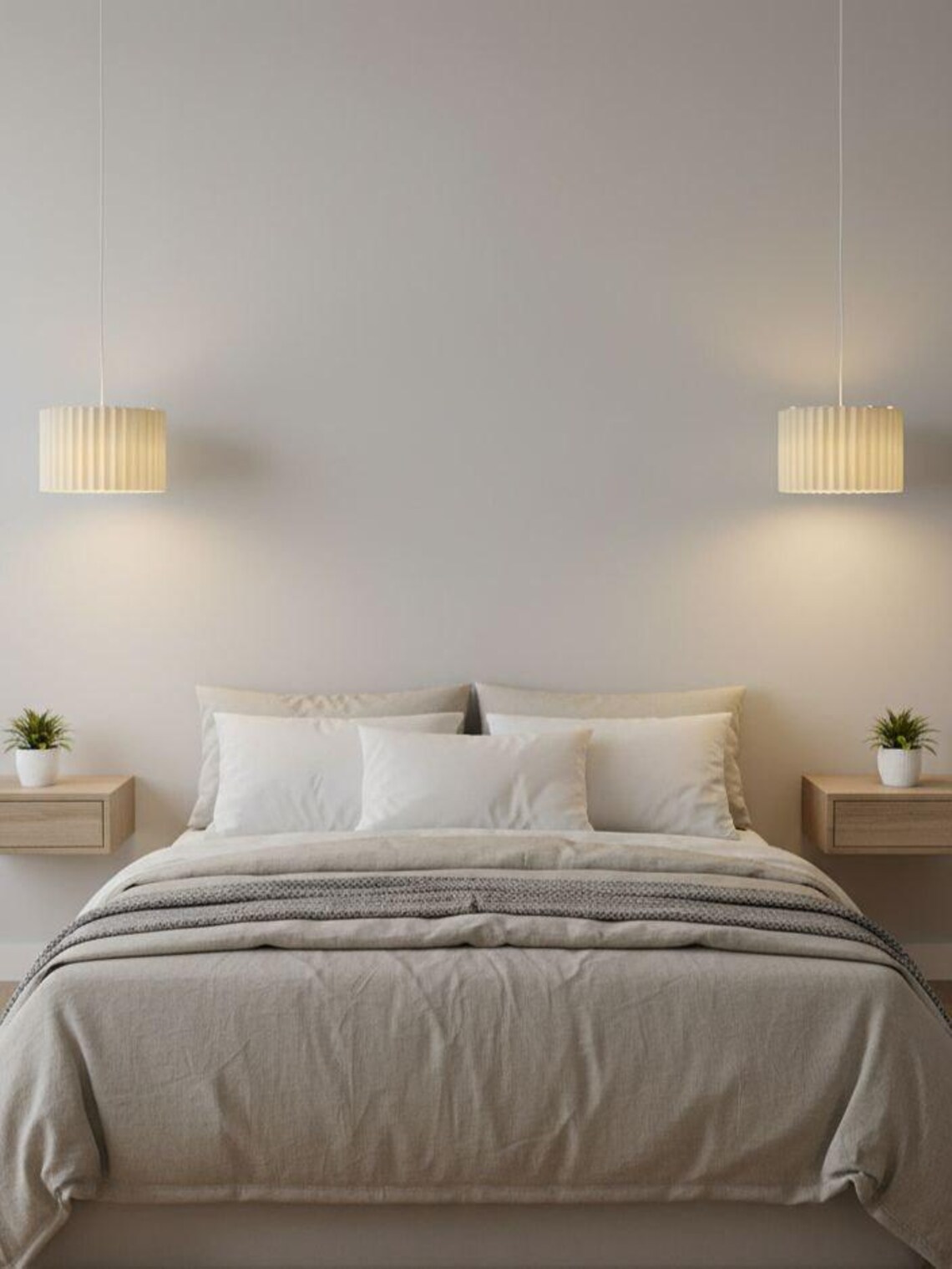 3D Printed PLA Wavy Lamp Shade, Mid-century Modern Pendant Light ...