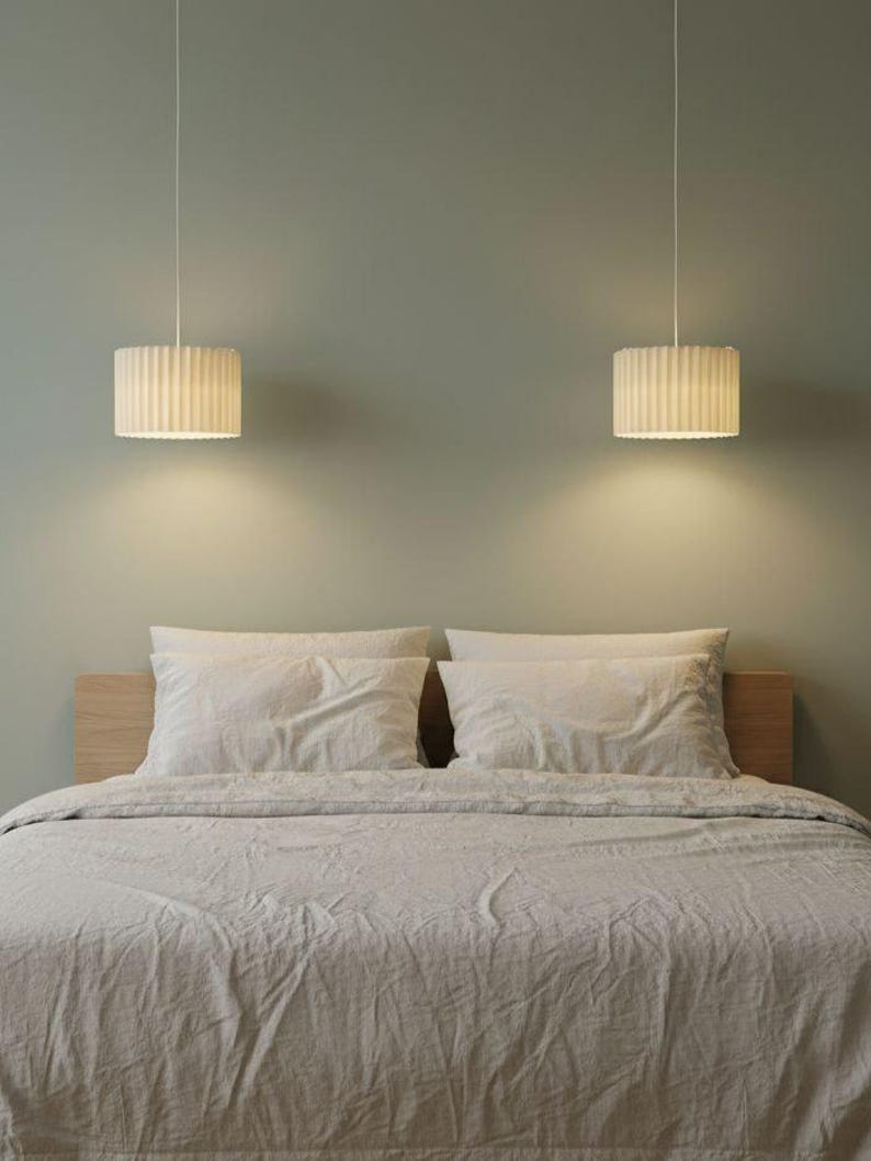 3D Printed PLA Wavy Lamp Shade, Mid-century Modern Pendant Light ...