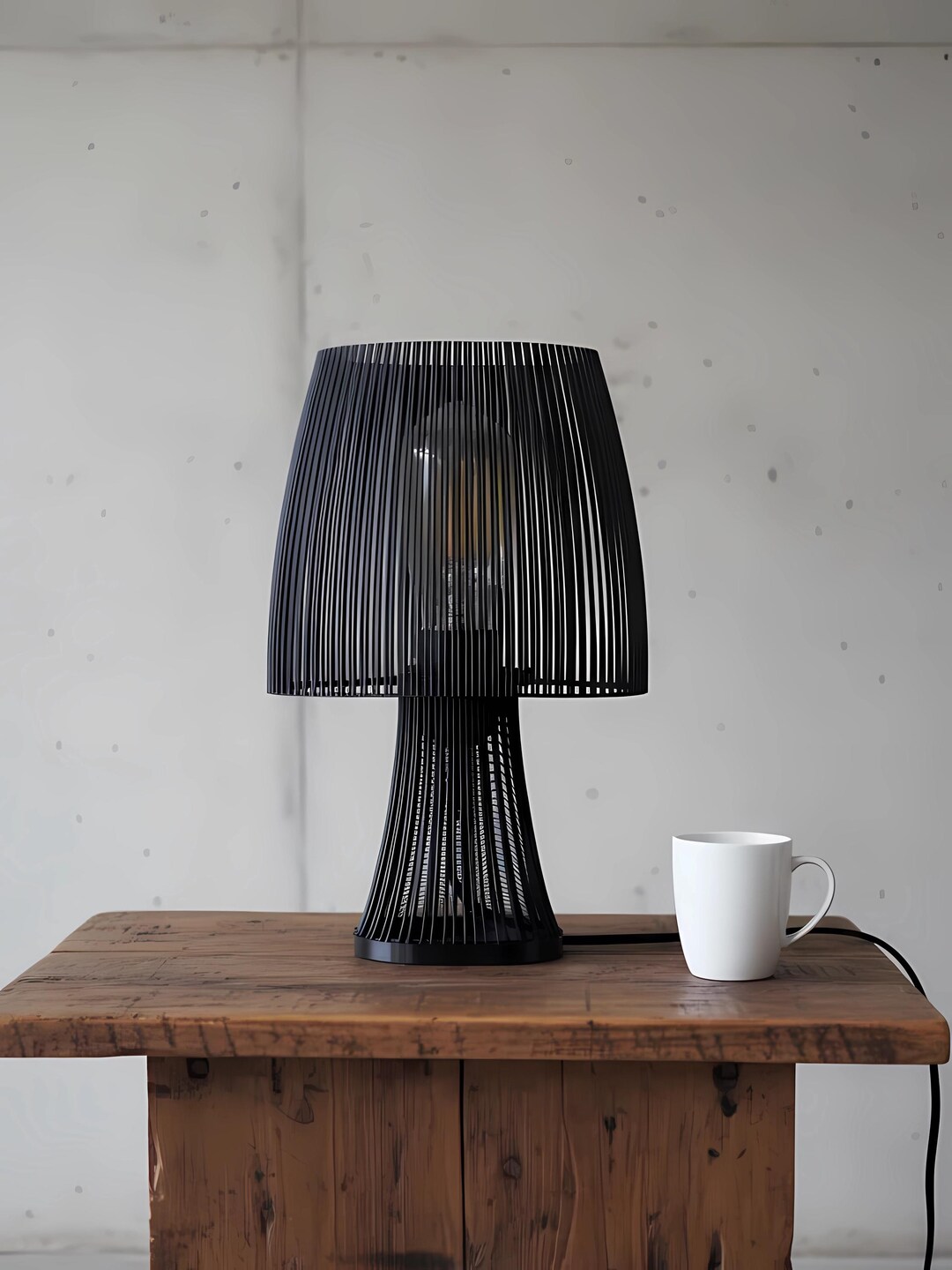3D Printed Parametric Table Lamp – Geometric Shade Design – NEBULOSA ...
