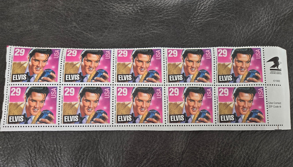 1992 Elvis Stamps - Etsy