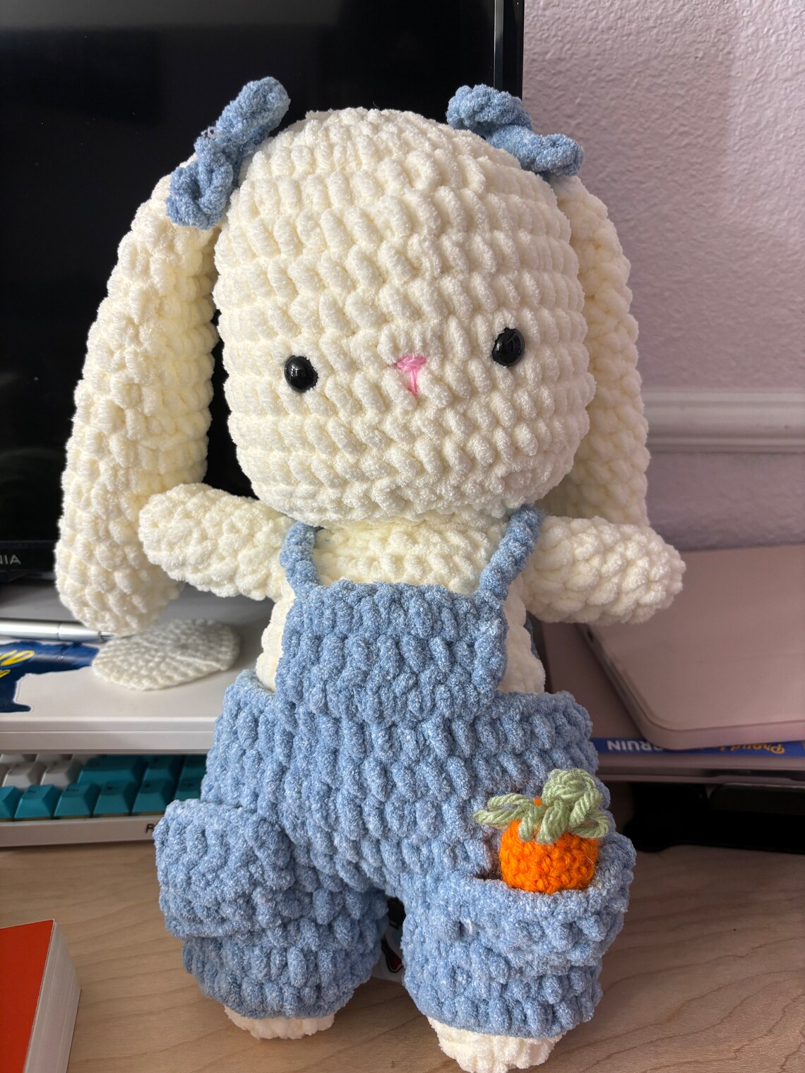 Crochet Bunny Plushie - Etsy