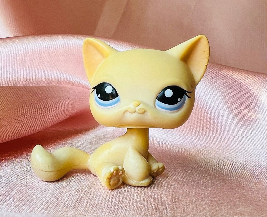 LPS Littlest Pet Shop Authentic Sitting Shorthair Cat 1005 / Vintage ...