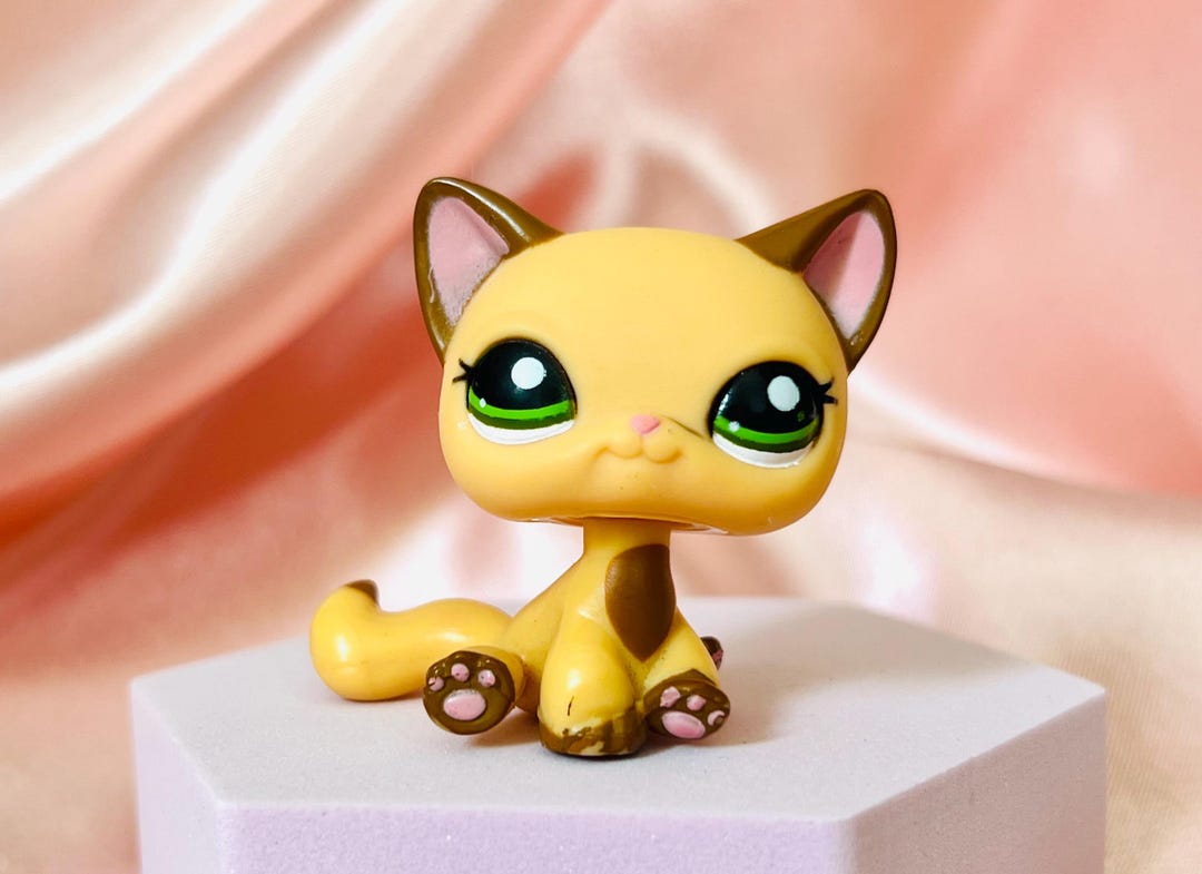 LPS Littlest Pet Shop Authentic RARE Sitting Shorthair Cat 2037 ...
