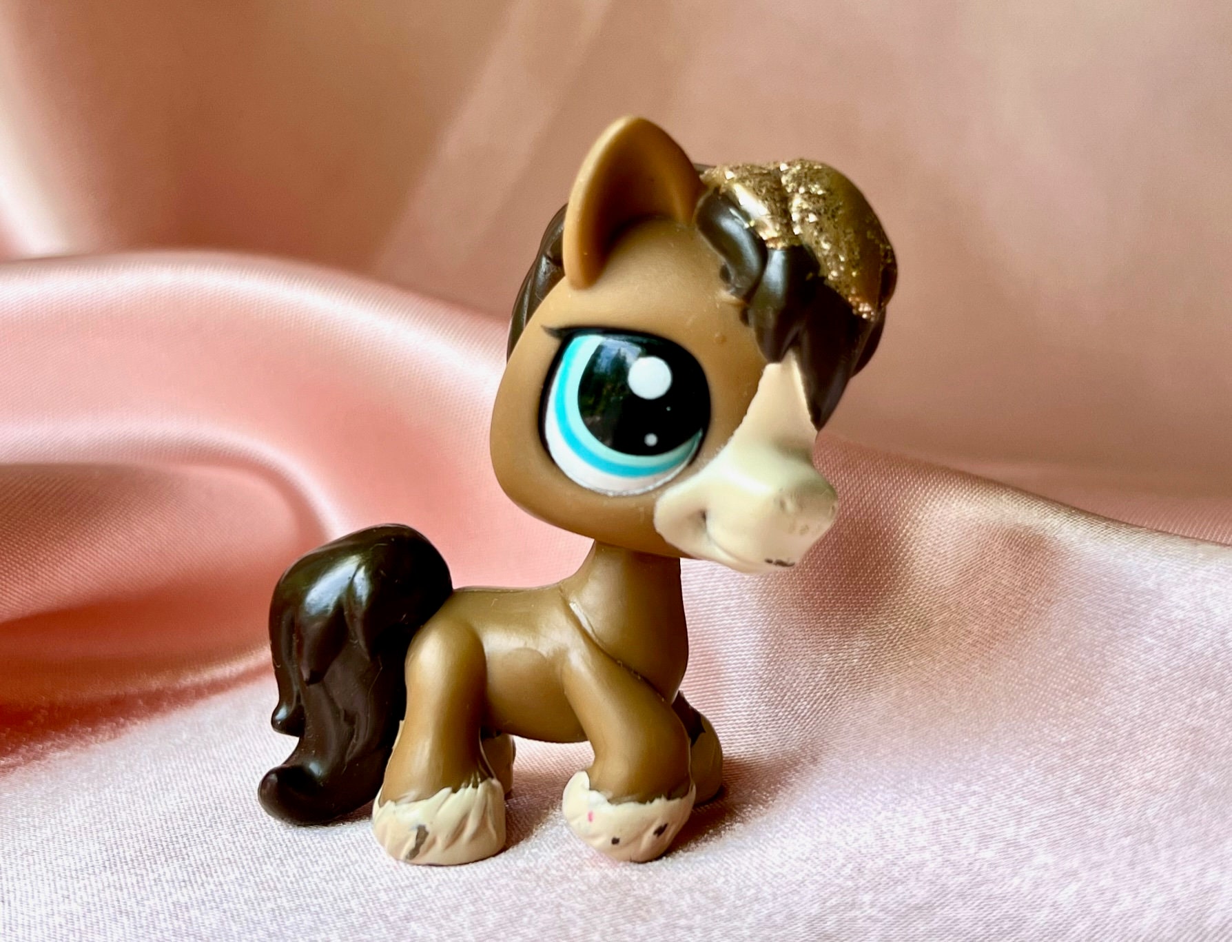LPS Littlest Pet Shop Authentic RARE Euro Glitter Horse LPS Littlest Pet Shop Authentic RARE Euro Glitter Horse