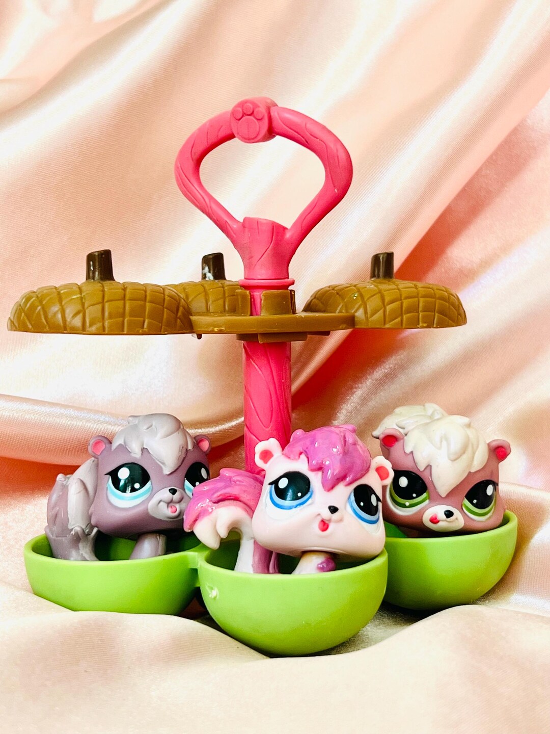 LPS Littlest Pet Shop Authentic RARE Squirrel Triplet 1882 1883 1884 ...