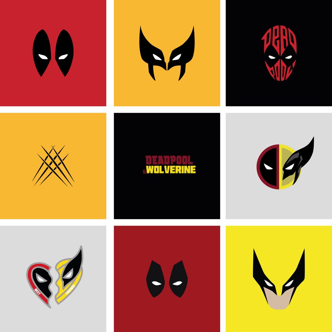 Deadpool & Wolverine Digital File Illustrator, EPS, PNG, JPG ...