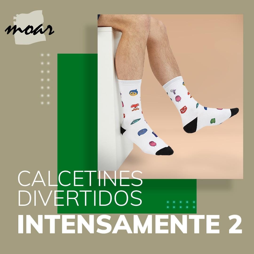 Sublimated Socks From Inside Out 2, Disney Pixar, Inside Out 2, Super ...