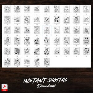 Cute Safari Superhero Animals Coloring Book: 50 Bold and Easy Coloring ...