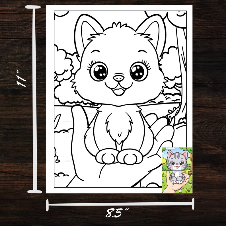 Cute Animals in Hands Coloring Book: 50 Fun Coloring Pages Adorable ...