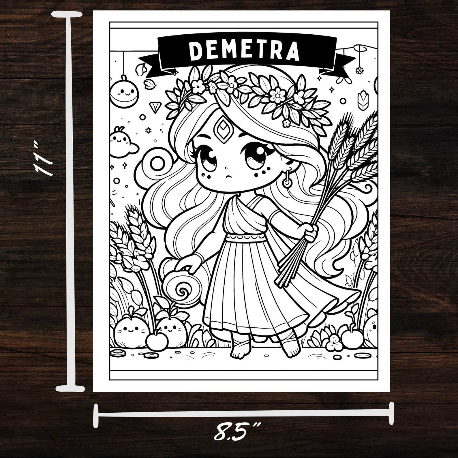 Chibi Style Greek Mythology Coloring Book: 50 Coloring Pages of Greek ...