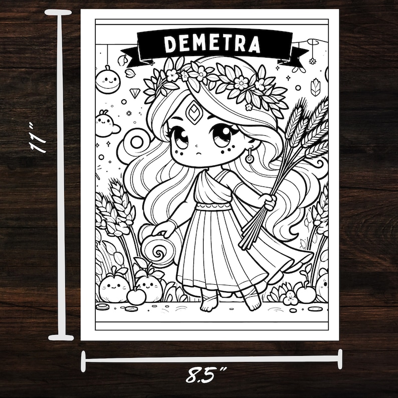 Chibi Style Greek Mythology Coloring Book: 50 Coloring Pages of Greek ...