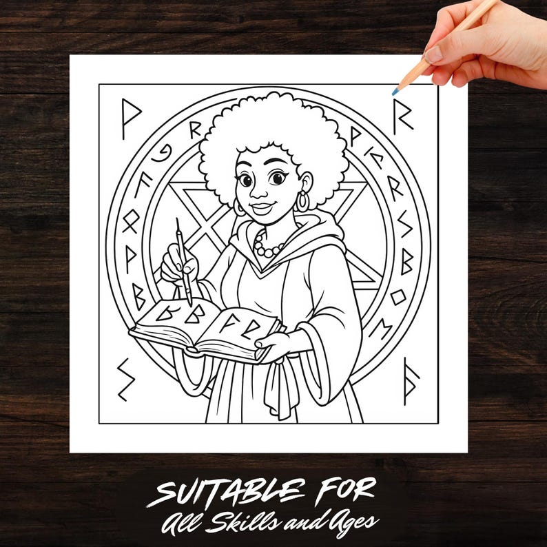 Black Girl Magic Fantasy Coloring Book:50 Magical Coloring Pages of ...