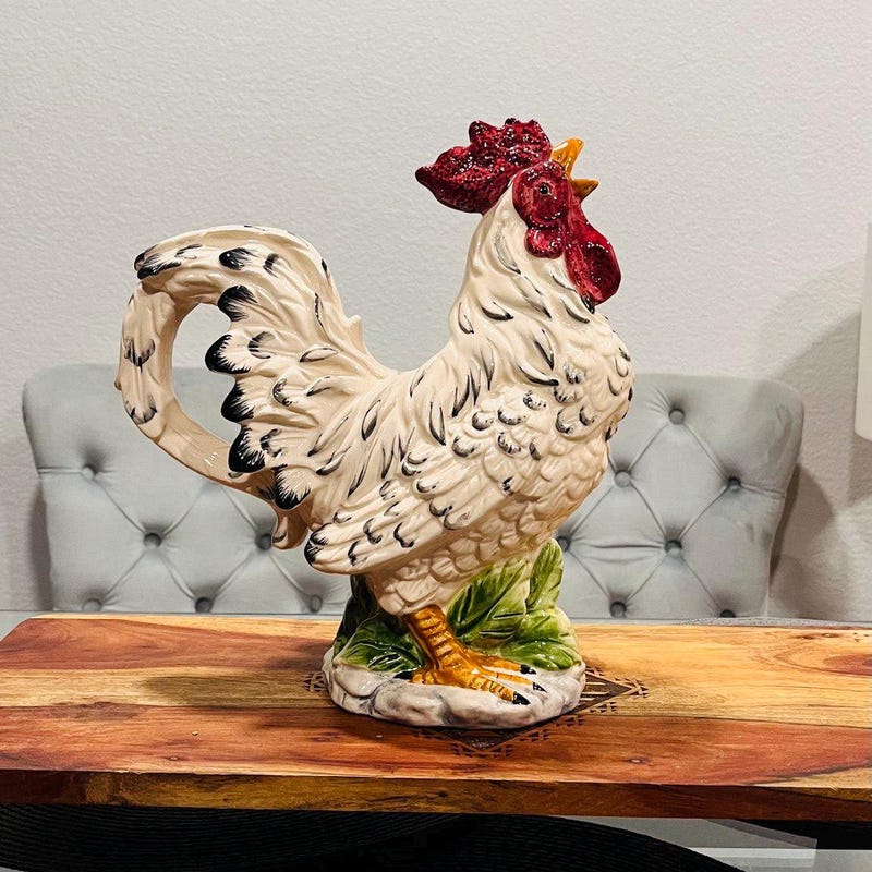 Rooster Pitcher - Etsy
