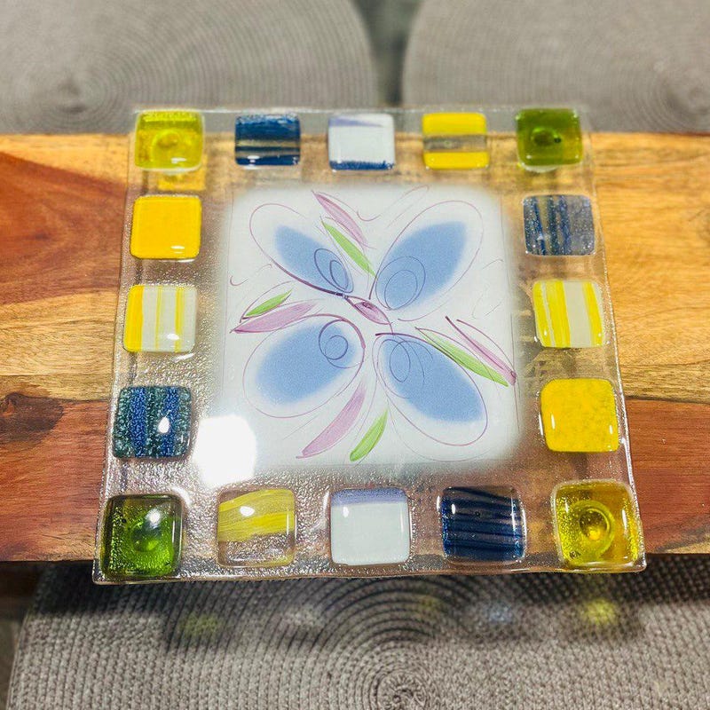 Fused Glass Trivet - Etsy