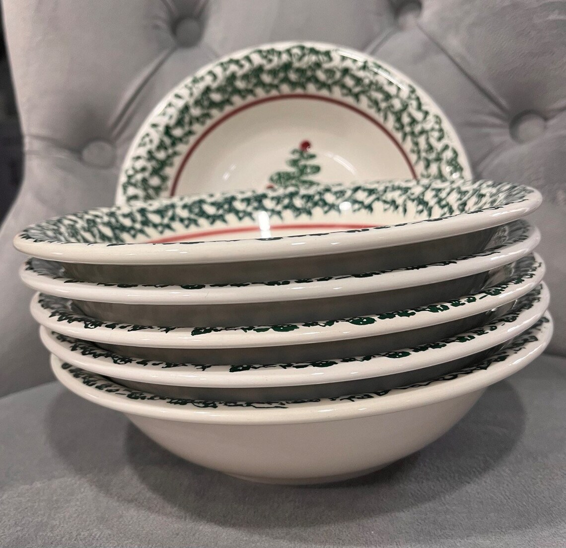 Set of 13 Pieces FURIO Made in Italy Dishes 6 Cups 6 Bowls Plates 1 ...