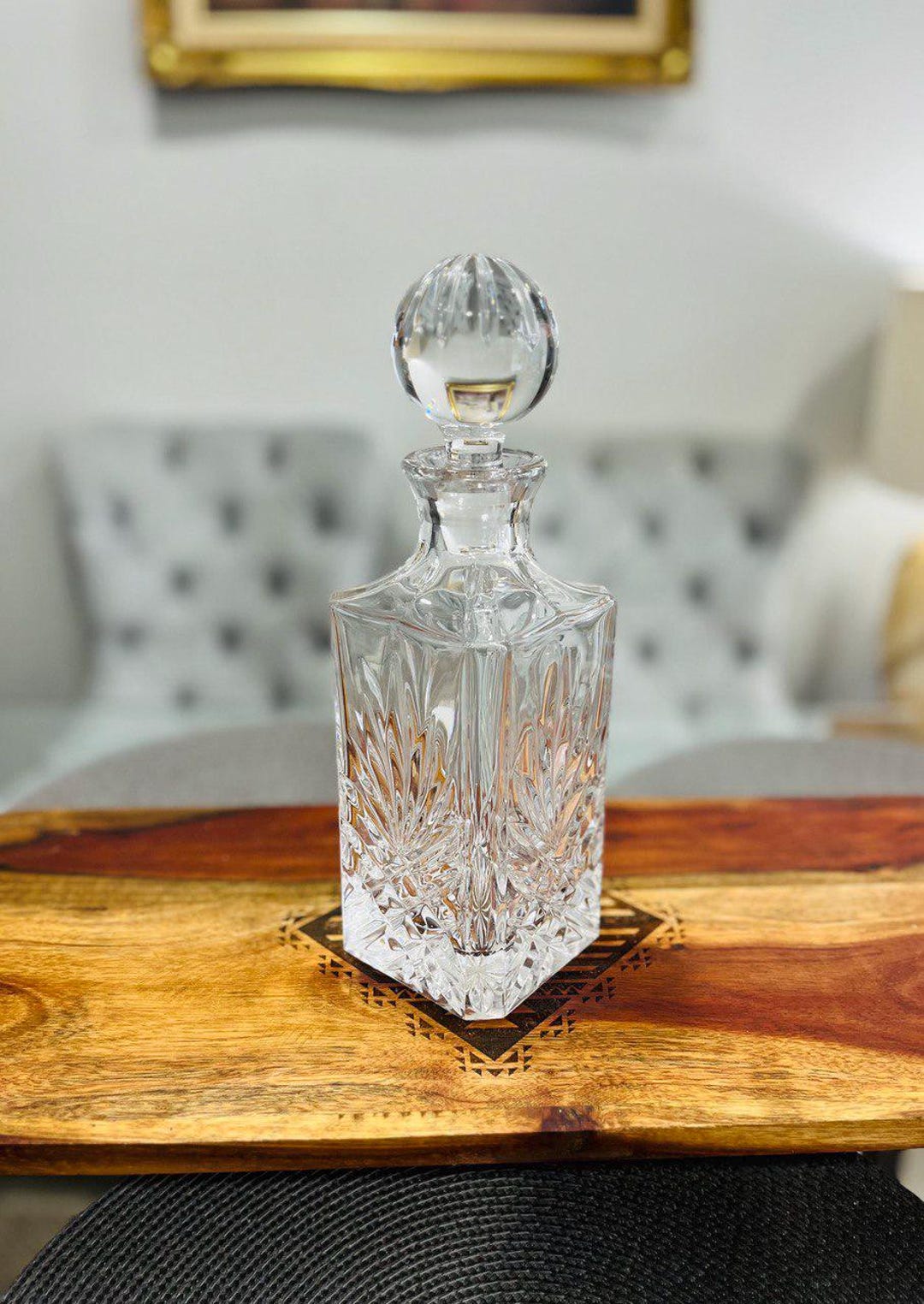 Dublin by Godinger Whiskey Decanter and Stopper Blown Glass ...