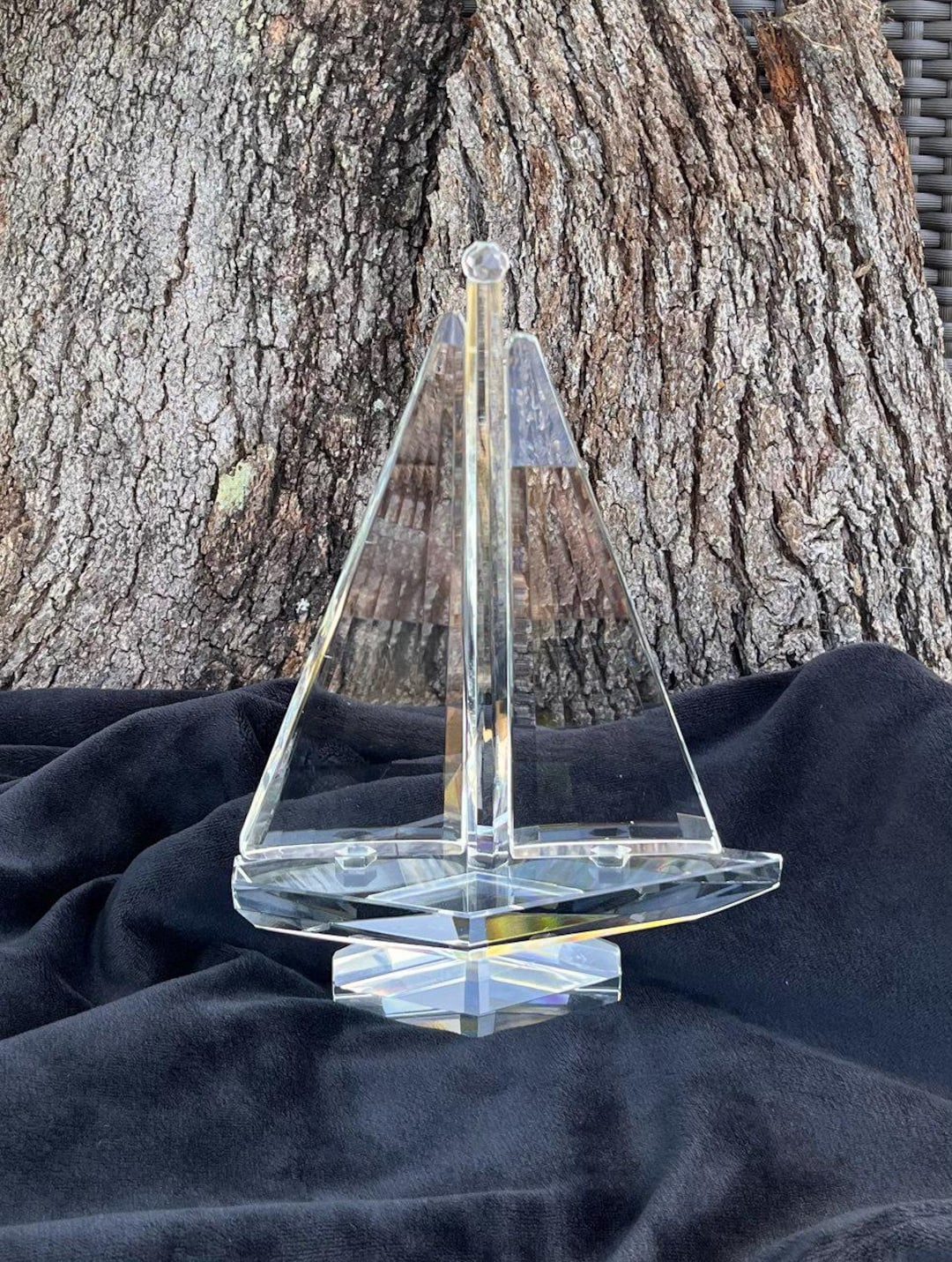Shannon Irish Crystal Glass Sailboat by Godinger Collectible Art Glass ...
