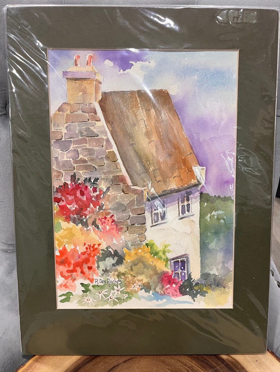 Raymond R. Desroches Unframed Watercolor Painting 8.5x12" Art Wall ...