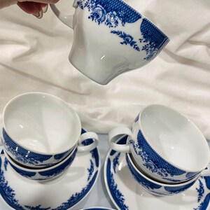 Vintage Set of Nineteen Pieces KAHLA Made in GDR China Tea Set: Teapot, Sugar Bowl, Creamer, 5 ...