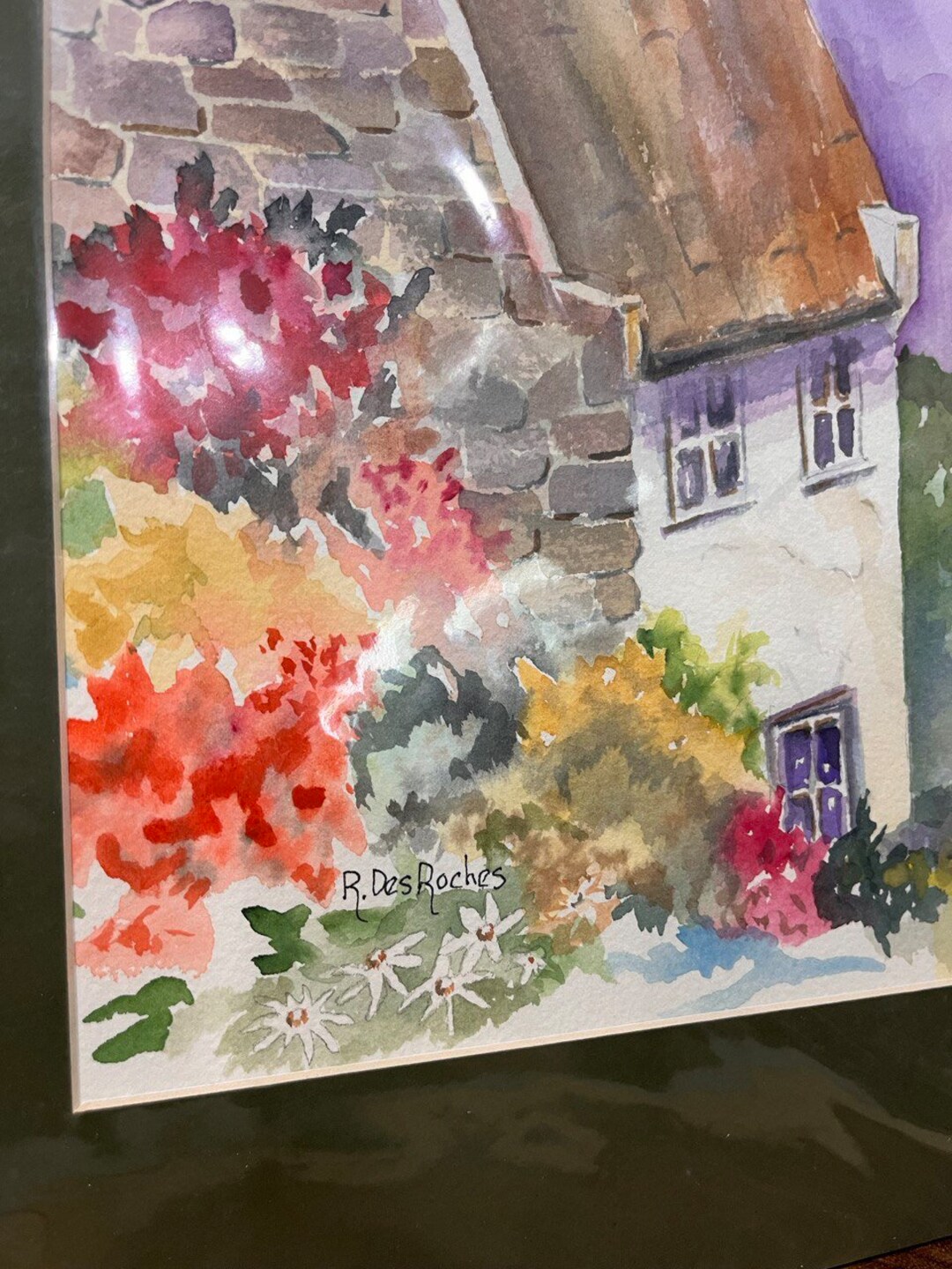 Raymond R. Desroches Unframed Watercolor Painting 8.5x12" Art Wall ...