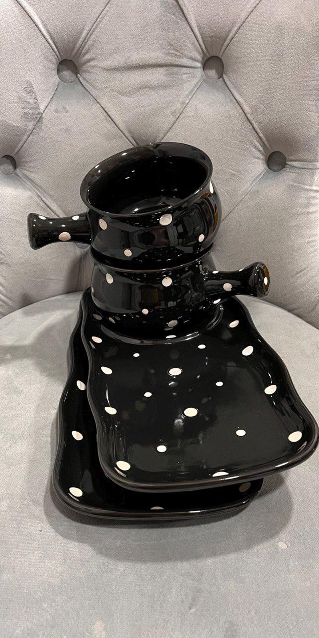 Temptations by Tara Ceramic Soup Bowl Dish and Sandwich Tray Plate ...