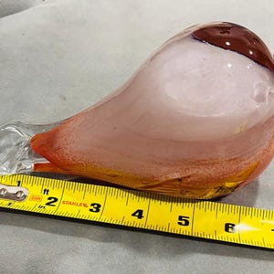 HQT Hand Made Home Design Art Glass Bird 6.5x4" Figurine Paperweight - Etsy