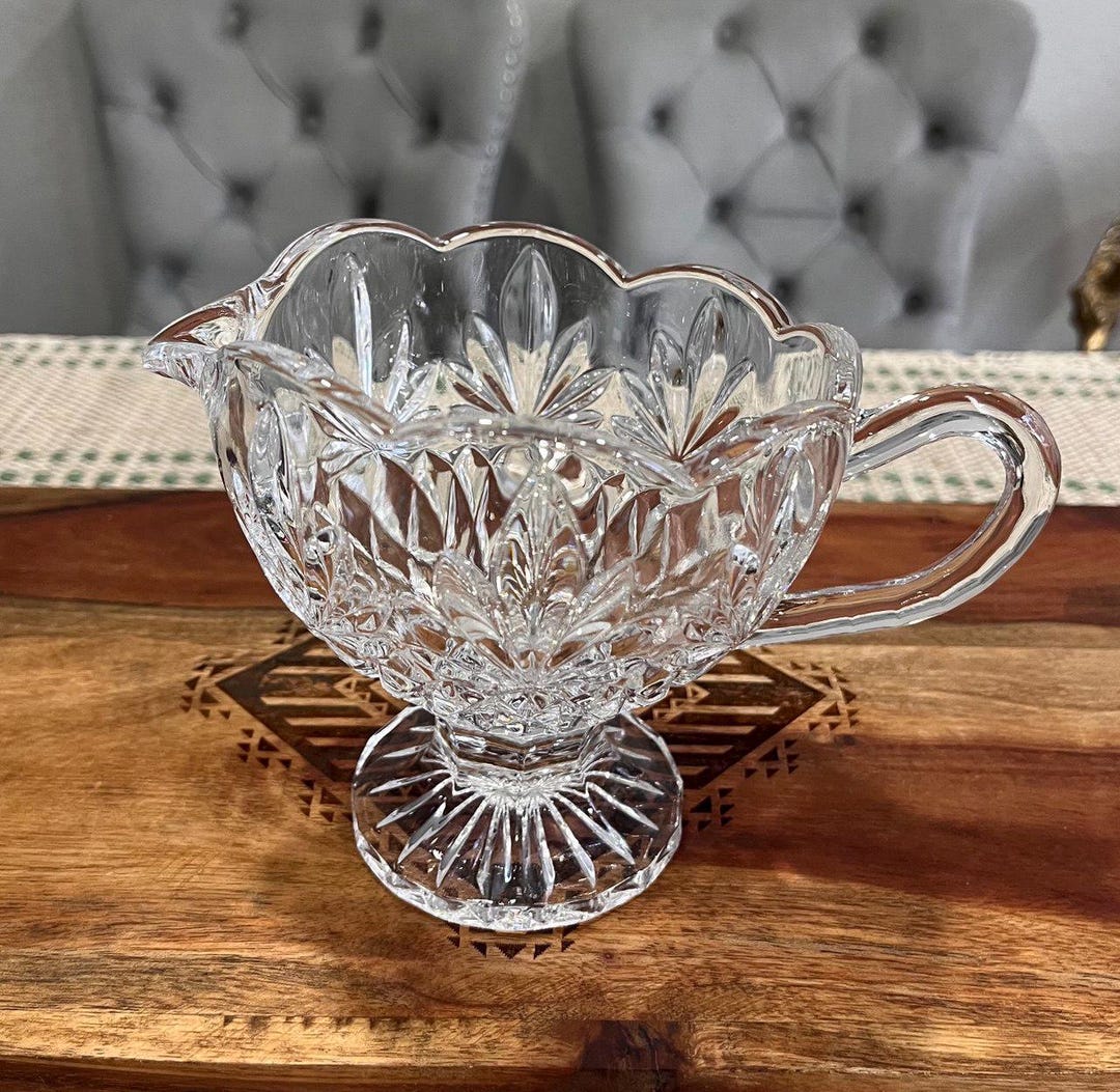 Vintage Godinger Shannon Crystal Gravy Boat: Elegant Glass Tableware (5 ...