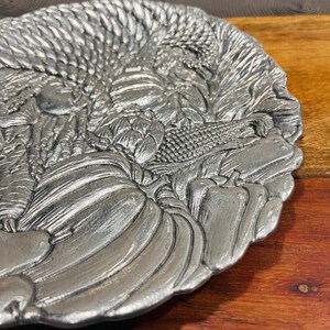 Vintage Arthur Court 1992 Cornucopia Fall Harvest 8" Plate Platter ...