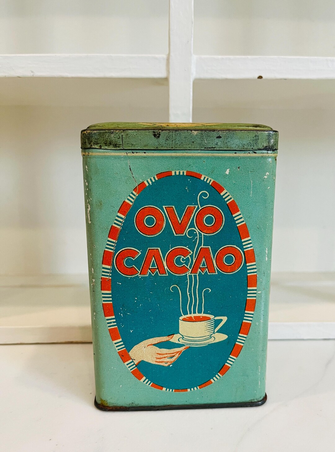 Rare Vintage French Cocoa Tin ovo Cacoa - Etsy