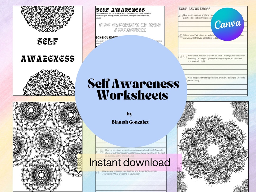 Self-awareness Worksheets, Personal Development, Mindfulness ...