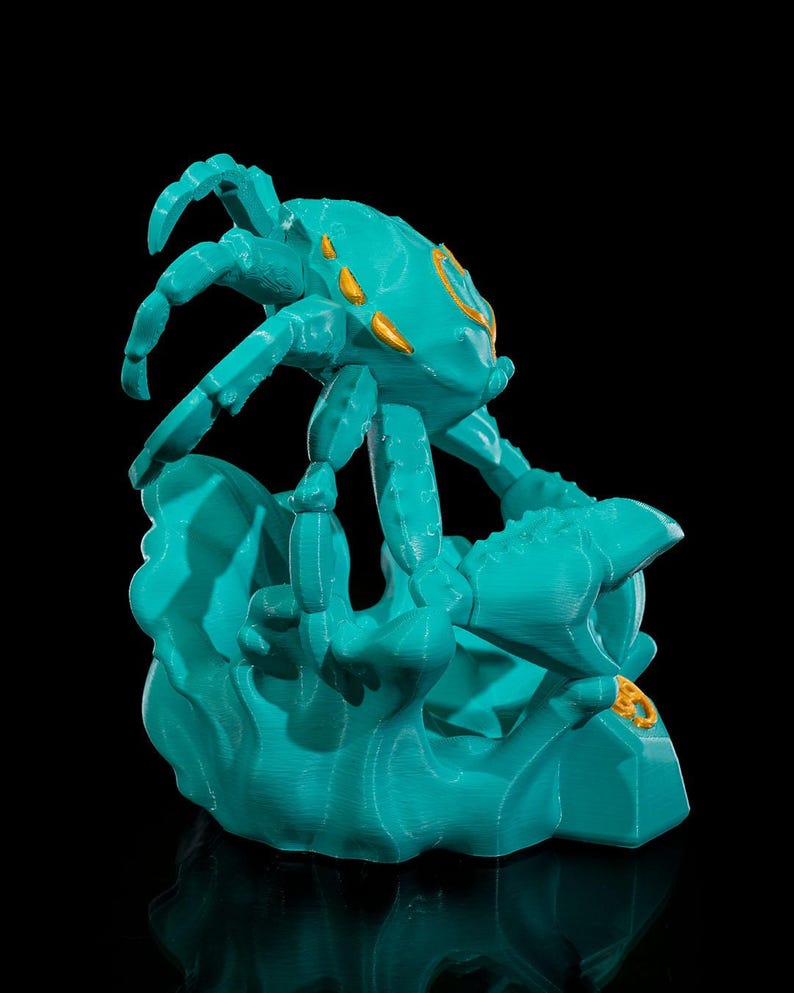 3D Printed Zodiac Sign Cancer Statue Decor | Horoscope Symbols| - Etsy