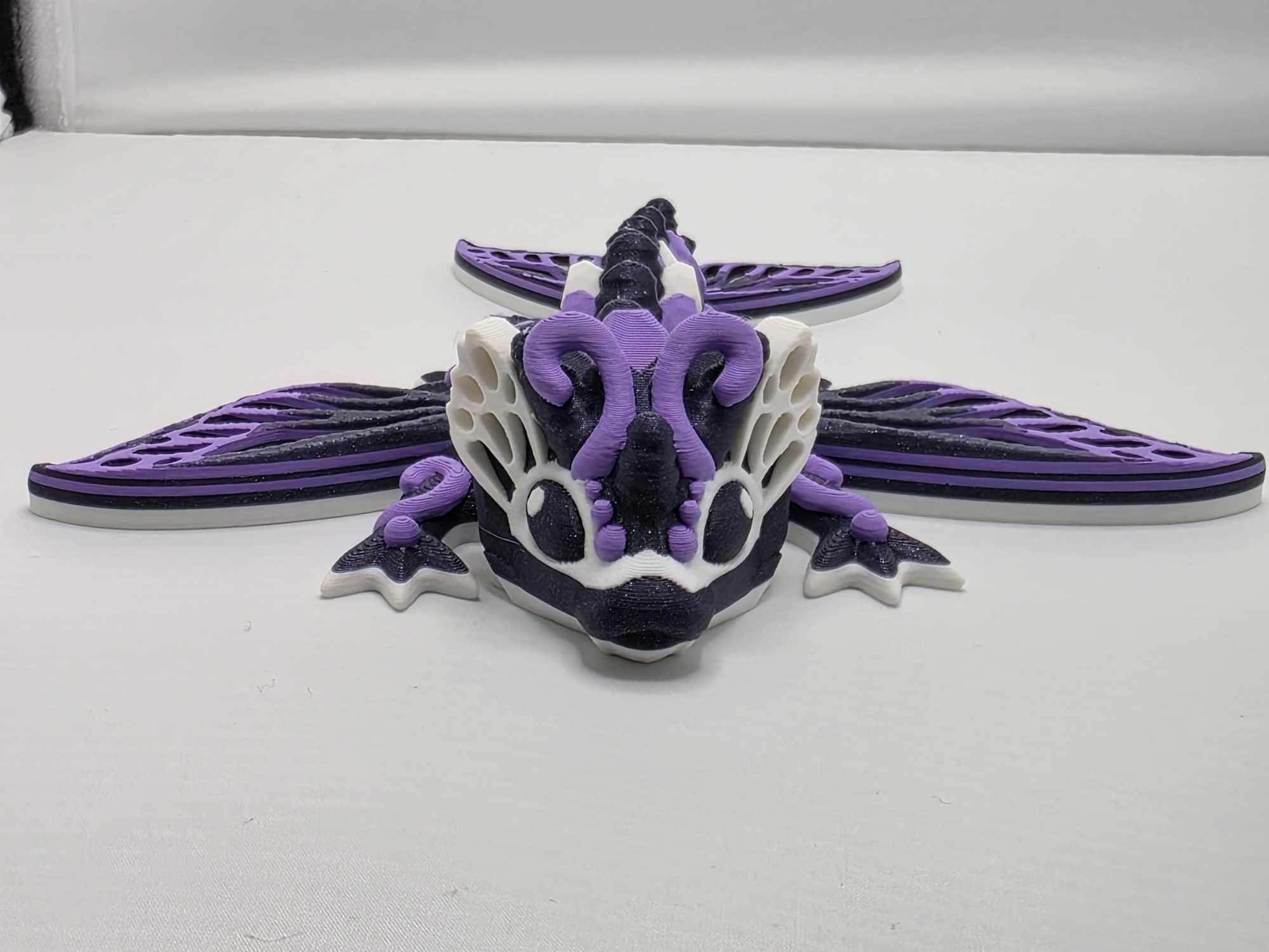 Monarch Butterfly Flexi Dragon 3d Printed Articulated Dragon - Etsy