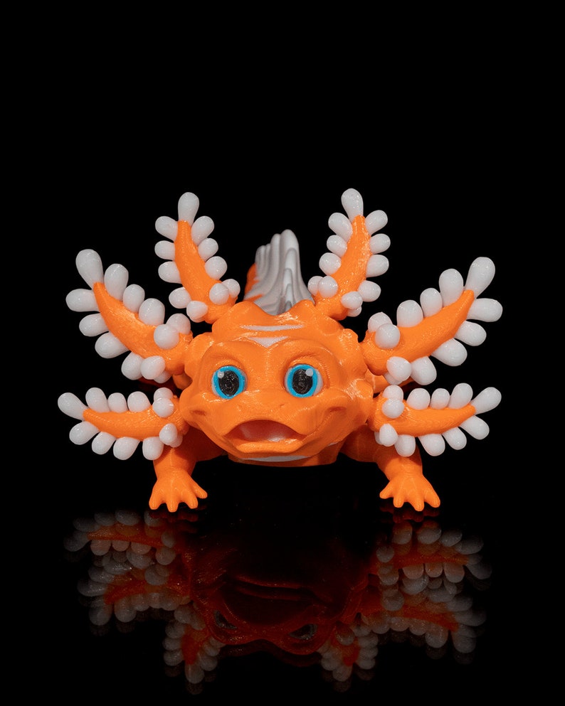 Axolotl 3d Printed Articulated Figure (dandy Candy) - Etsy