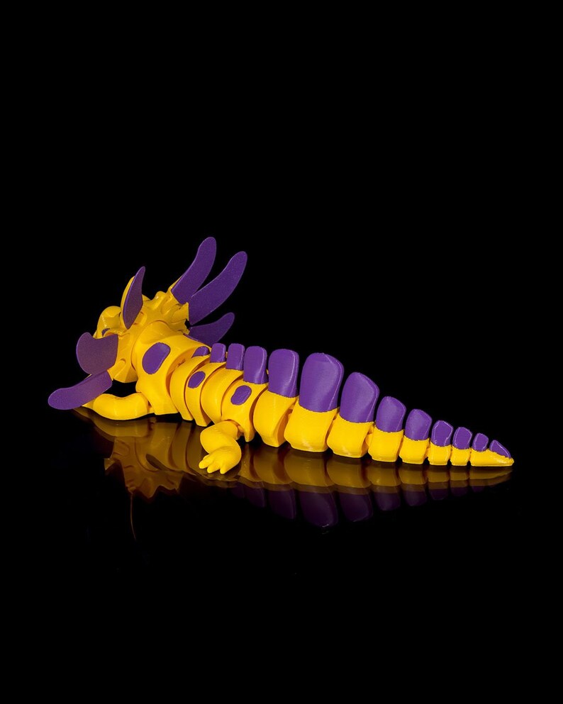 3D Printed Axolotl (banana Split) Articulated Figure - Etsy